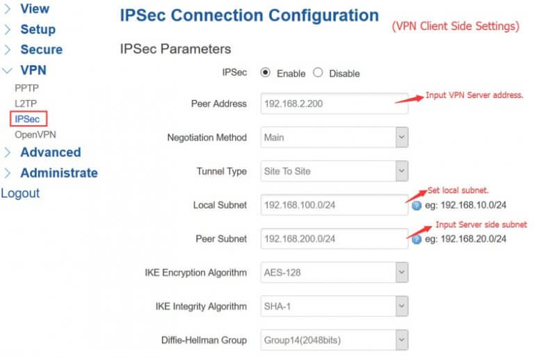 3 Steps to Quickly Set Up IPsec VPN on Industrial Cellular Router | Bivocom