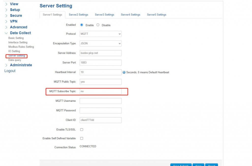 How to configure data collection via MQTT on IoT gateway? | Bivocom