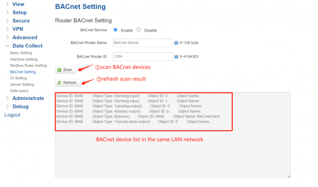 How to Collect Data via BACnet of IoT Gateway? | Bivocom