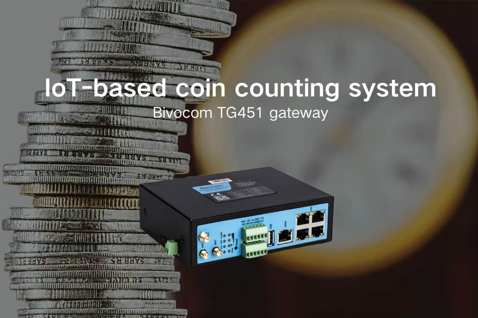 IoT-based Coin Counting System with Bivocom TG451 Gateway
