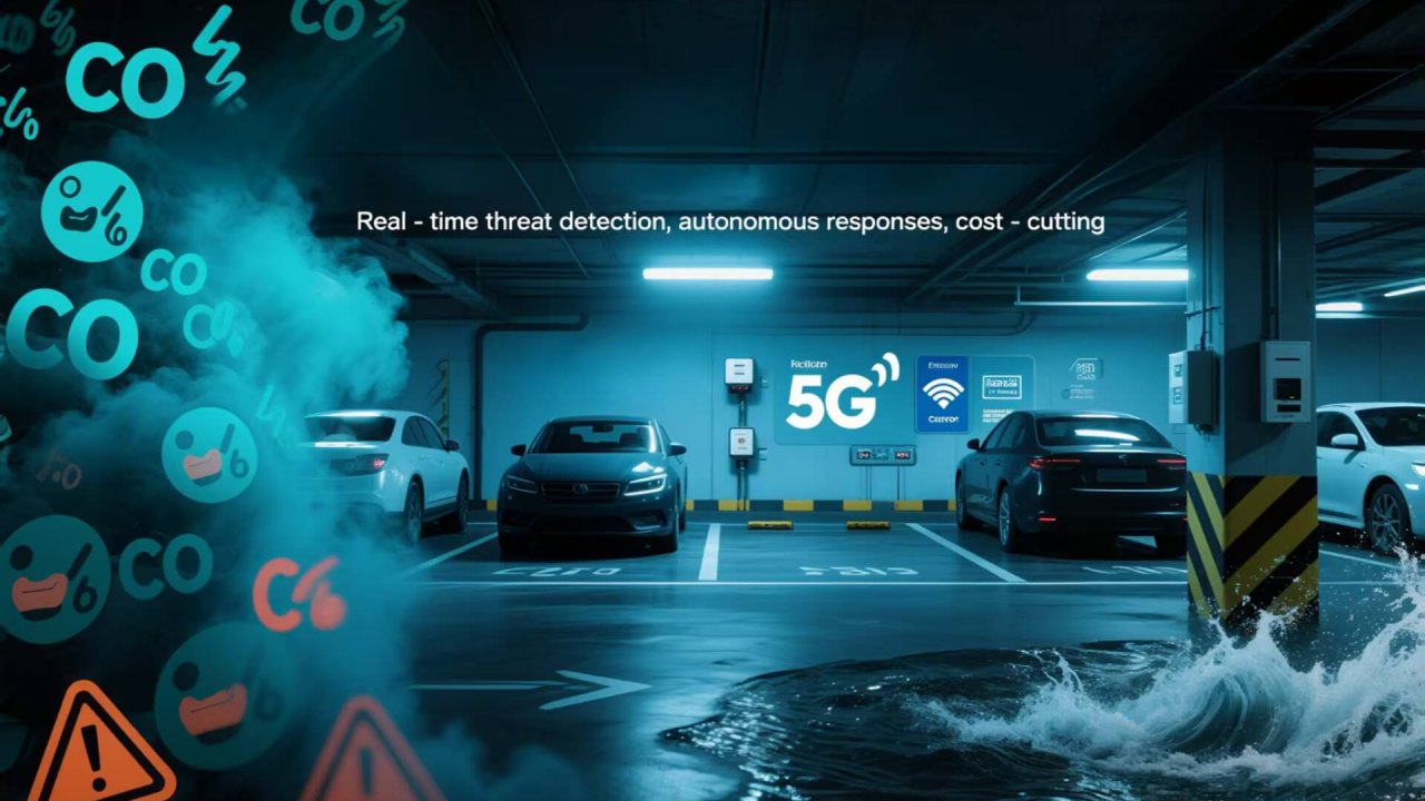 Smart Underground Parking Environmental Monitoring System by Bivocom